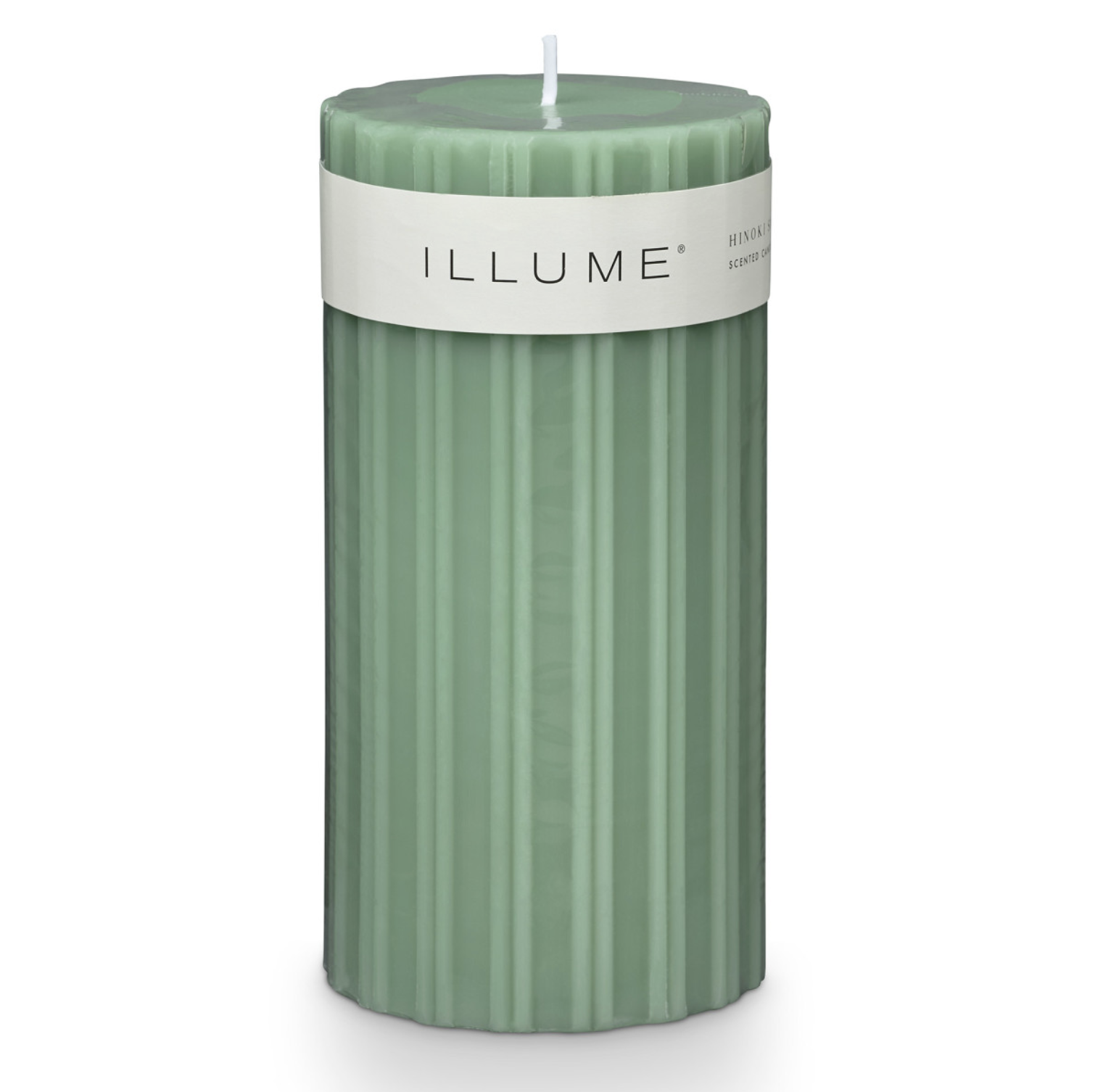 Hinoki Sage Medium Pillar Candle - Rock Paper Scissors