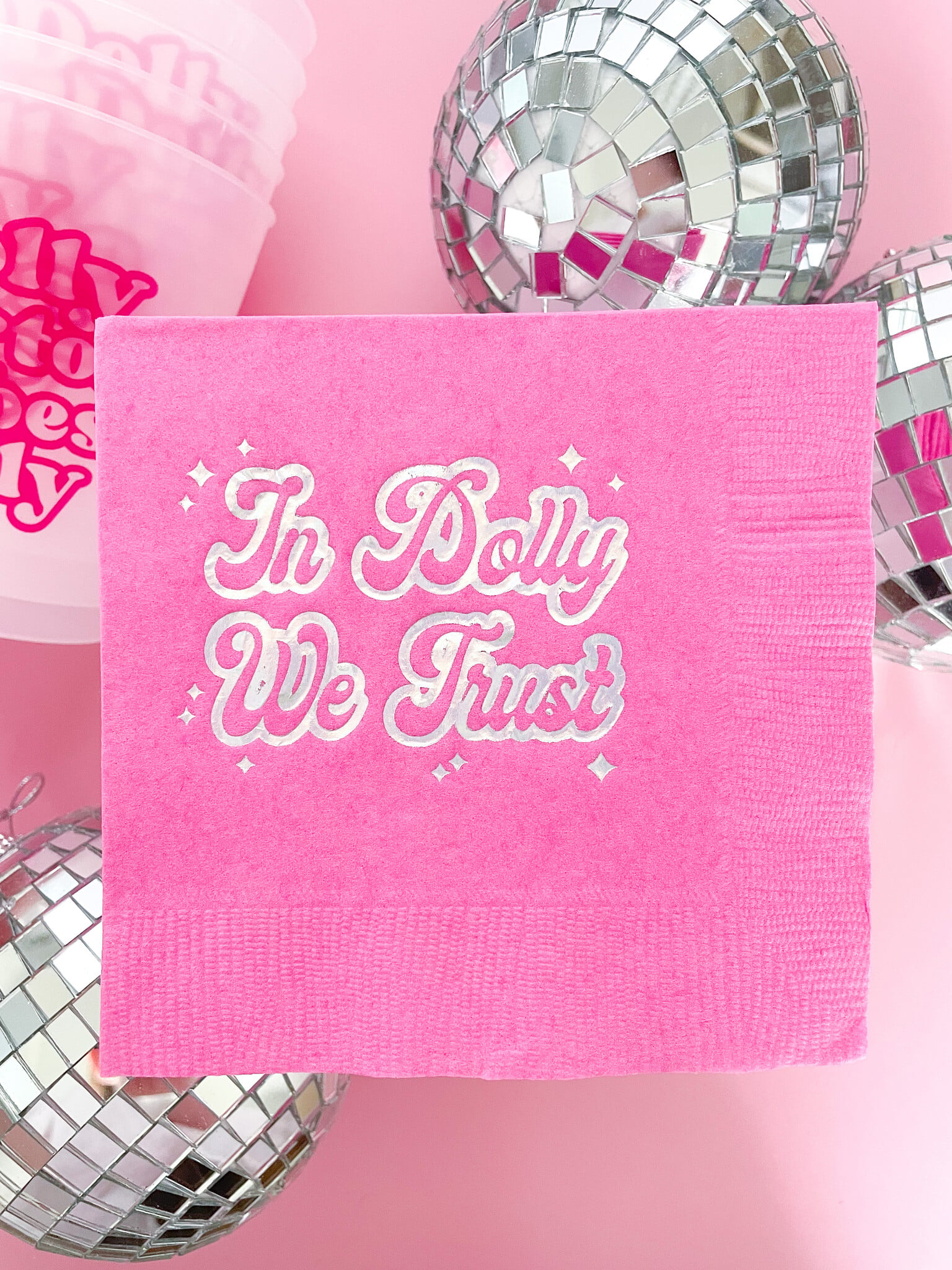 In Dolly We Trust Napkins - Rock Paper Scissors