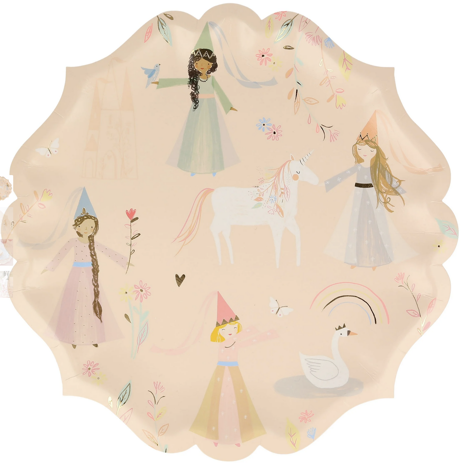 Princess Large Plates - Rock Paper Scissors