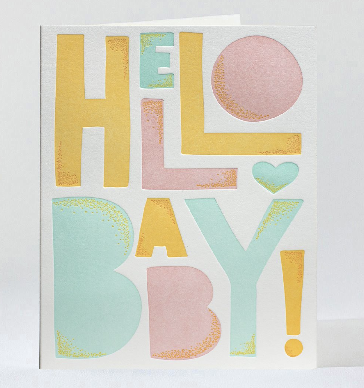 Happy Hello Baby Card - Rock Paper Scissors