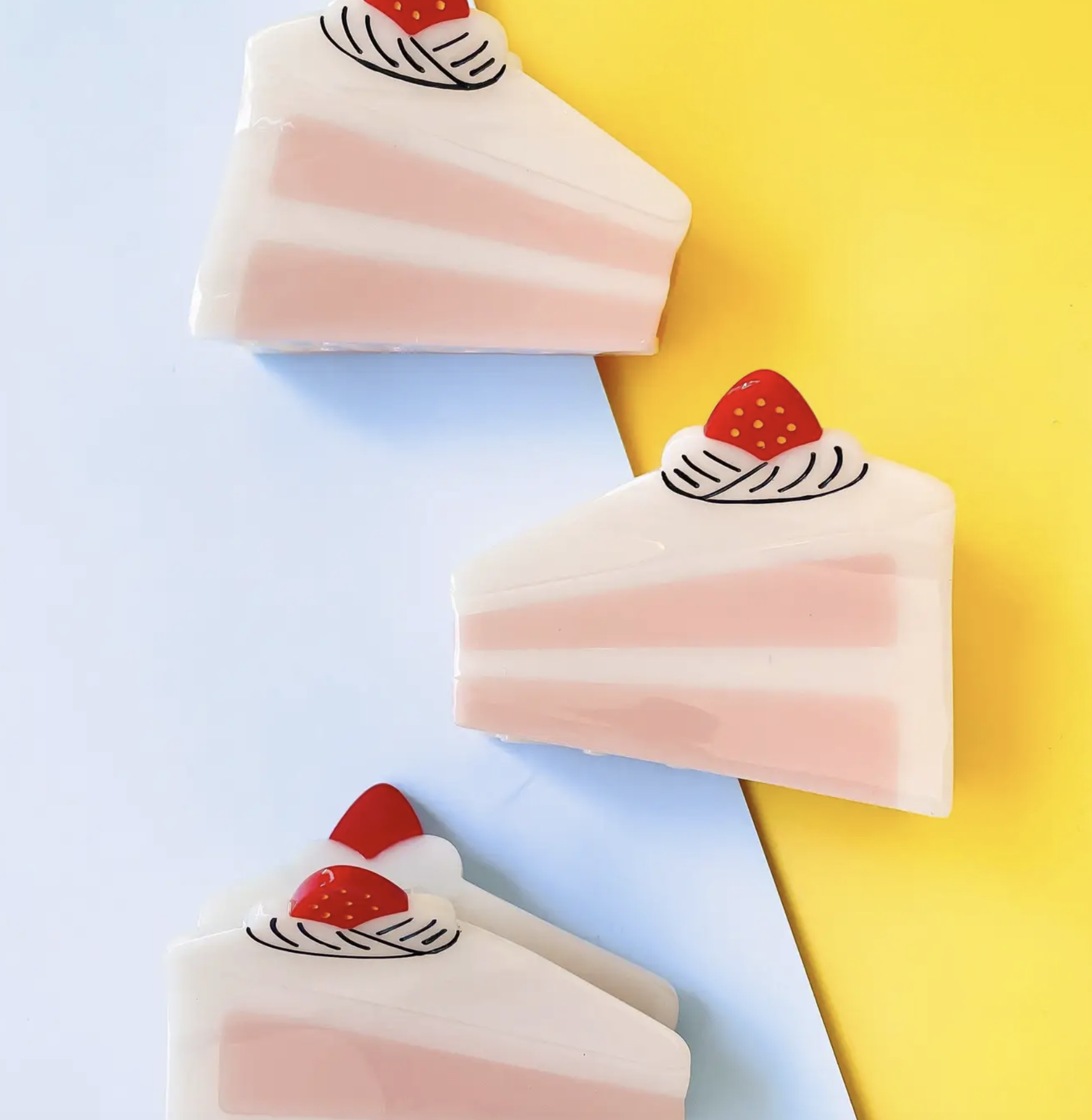 Cake Hair Claw Clip - Rock Paper Scissors