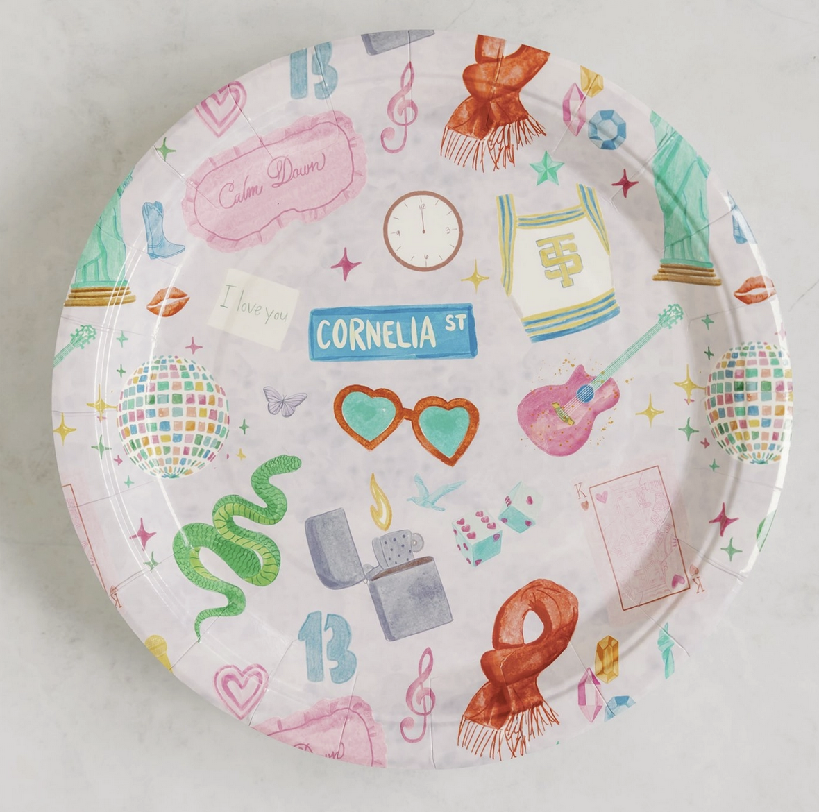 Taylor Swift Paper Plate Pack - Rock Paper Scissors