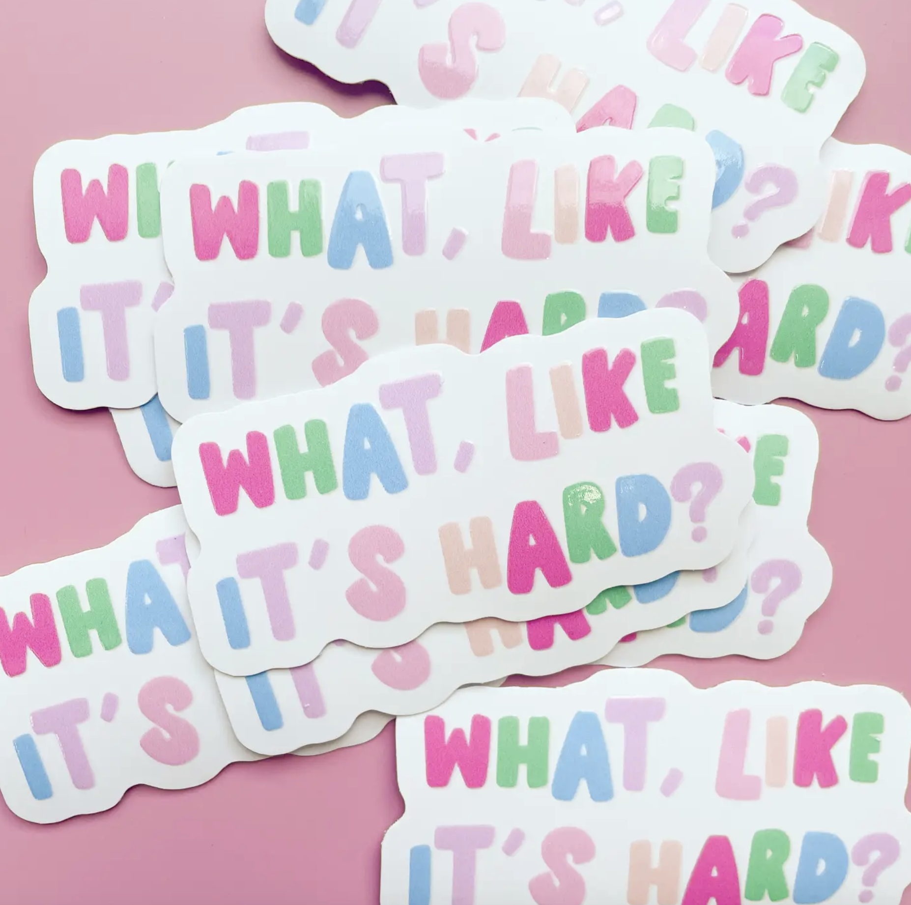 What Like It's Hard Sticker - Rock Paper Scissors