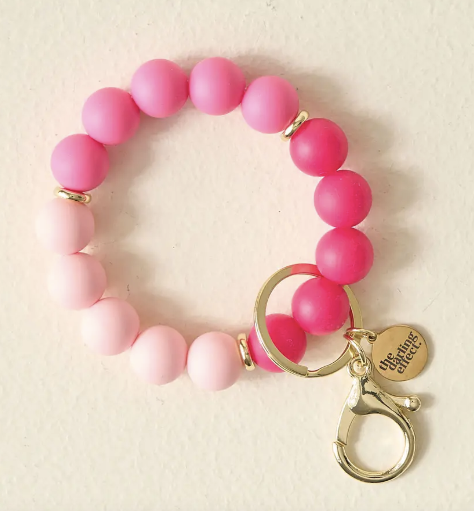 Tickled Pink Wristlet Keychain - Rock Paper Scissors