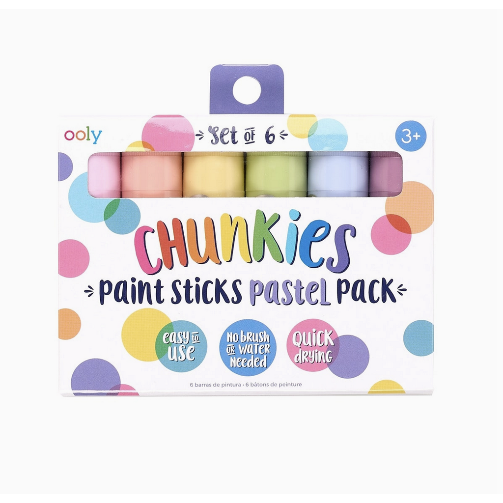 Pastel Chunkies Paint Sticks - Rock Paper Scissors
