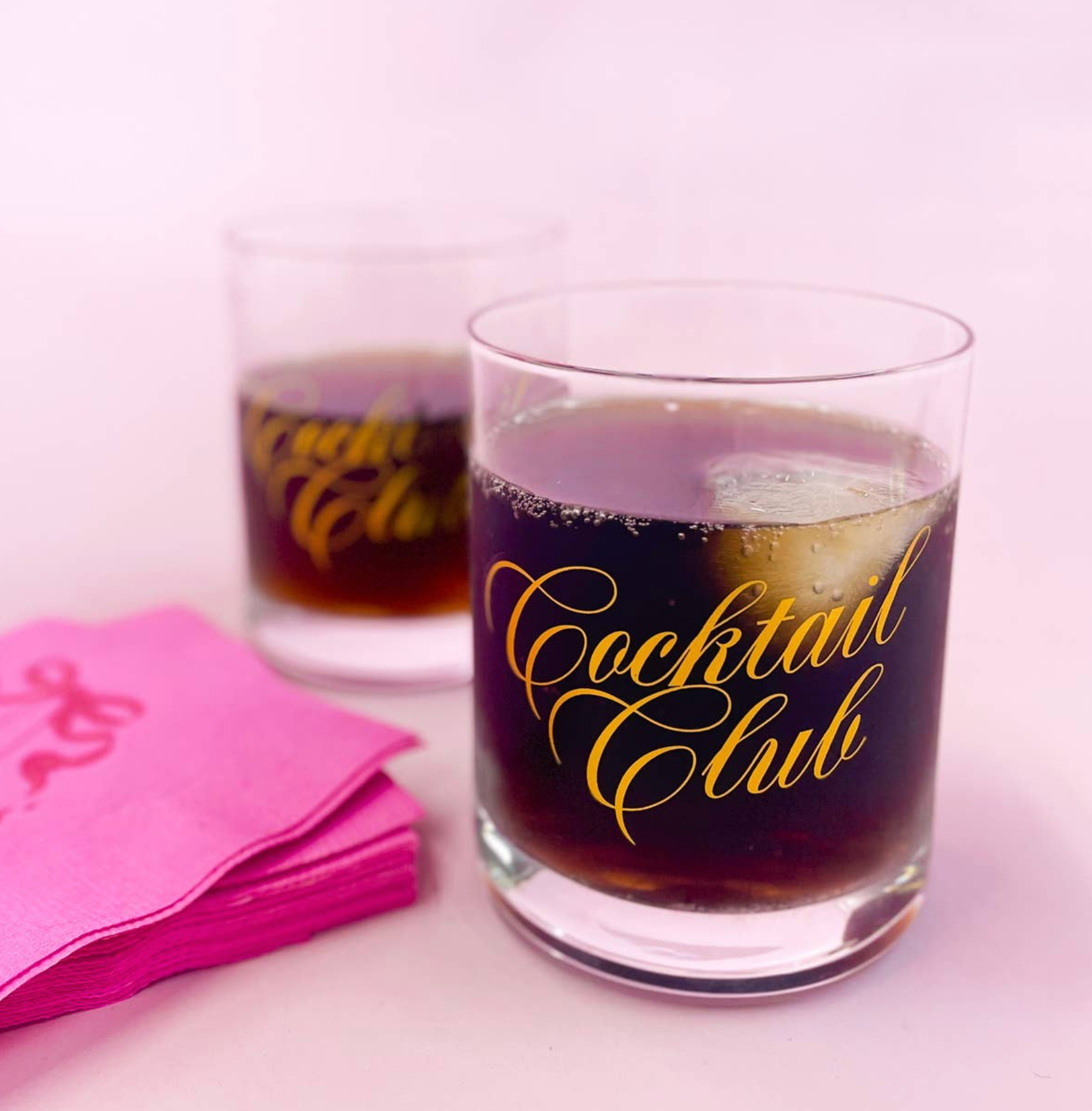 Gold Cocktail Club Cocktail Glass - Rock Paper Scissors
