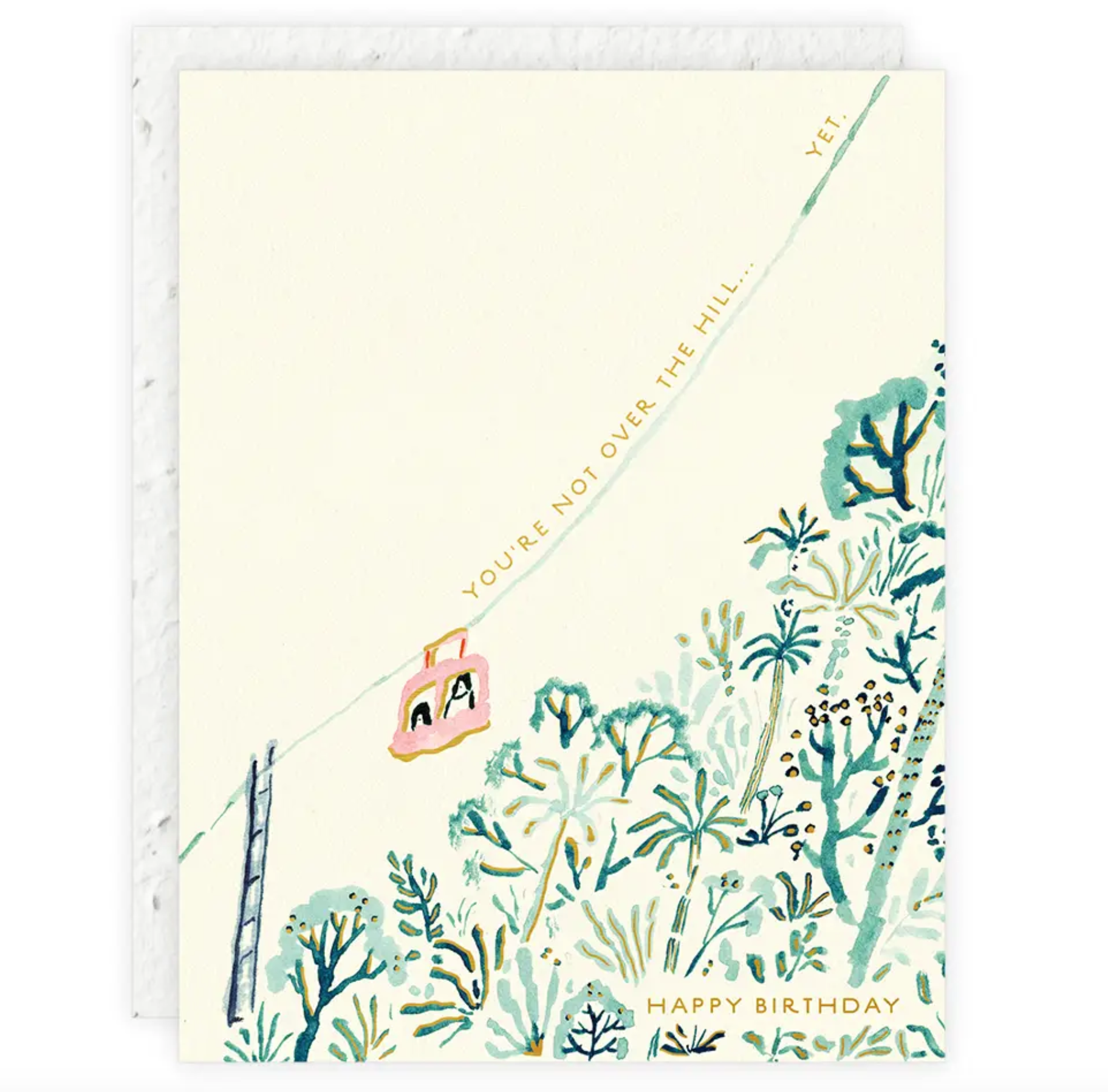 Over the Hill Birthday Card - Rock Paper Scissors