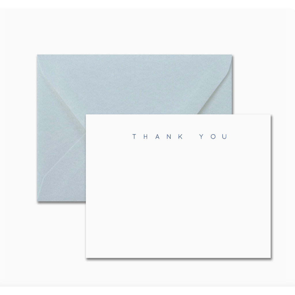 Sweet Blue Thank You Note Set - Rock Paper Scissors