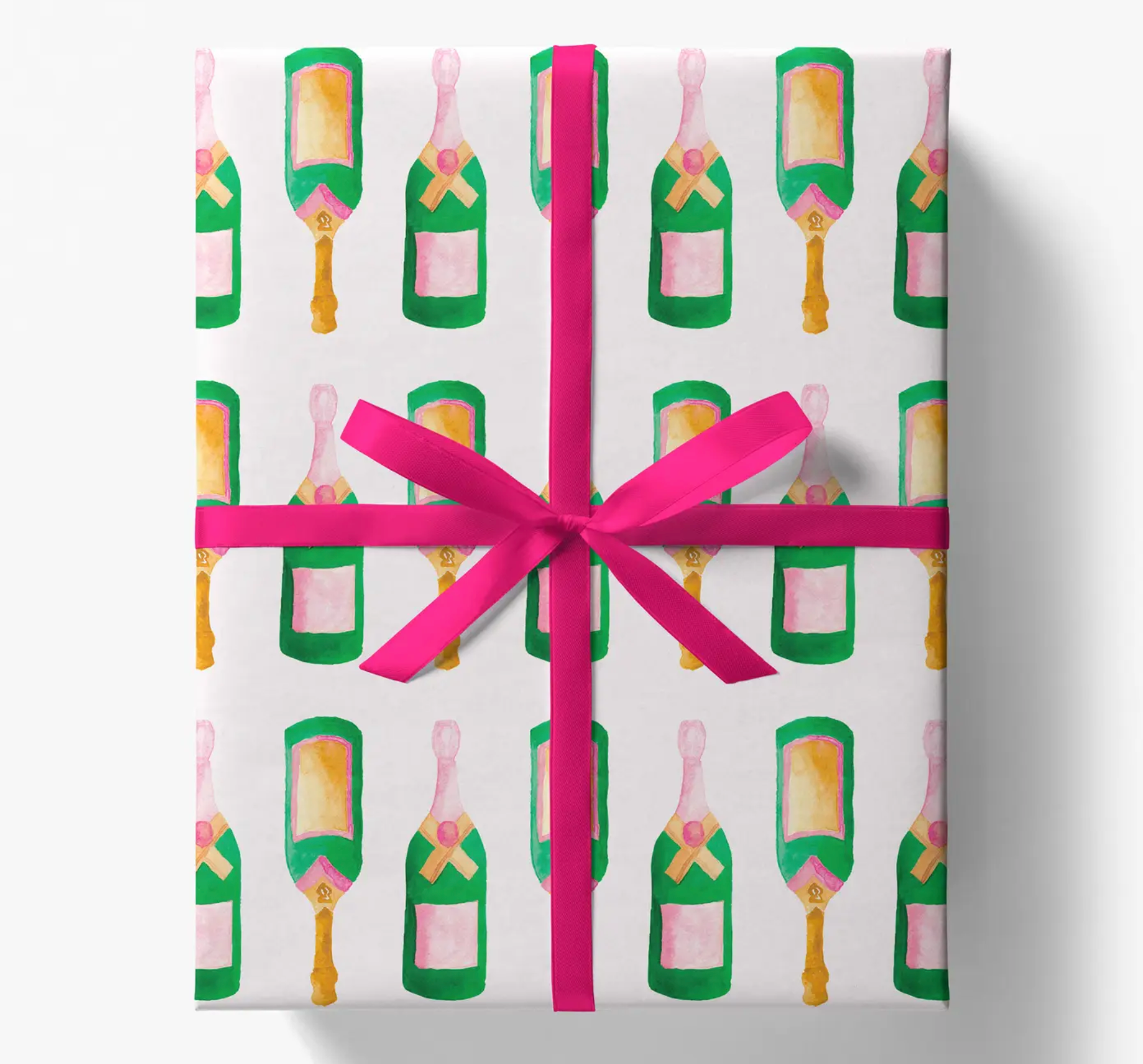 Champagne Bottle Gift Wrap Sheet - Rock Paper Scissors