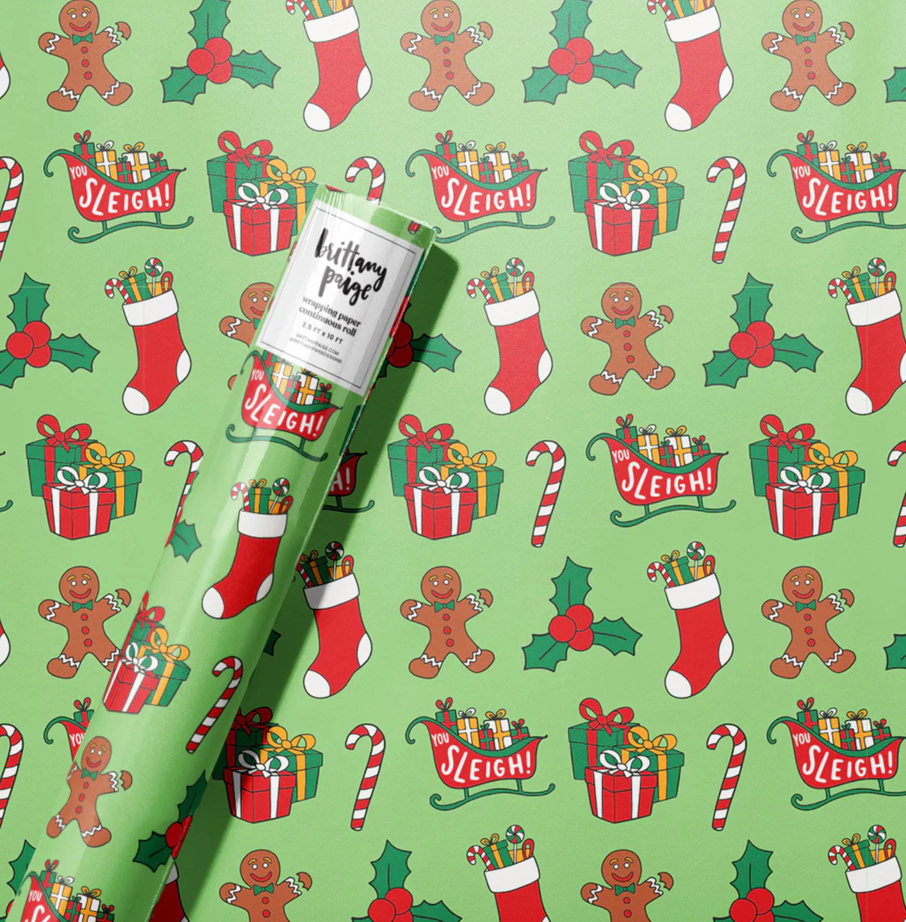 Traditional Christmas Wrapping Roll - Rock Paper Scissors