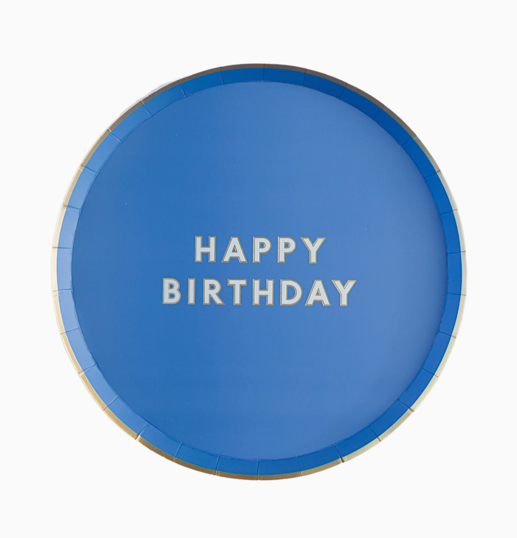 Palisades Blue Signature Happy Birthday Small Plates - Rock Paper Scissors