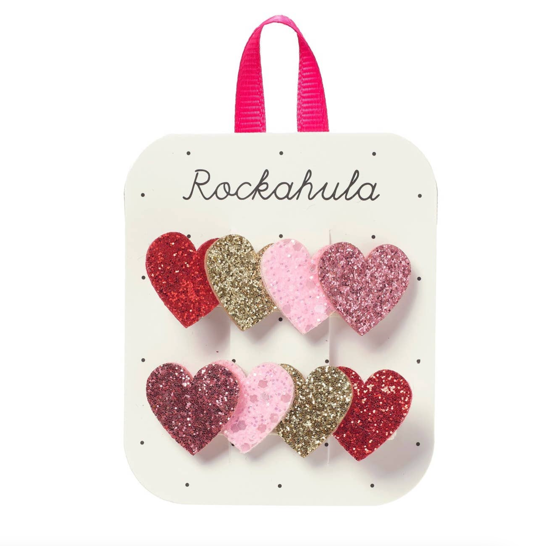 Sweetheart Sparkle Bar Clips - Rock Paper Scissors