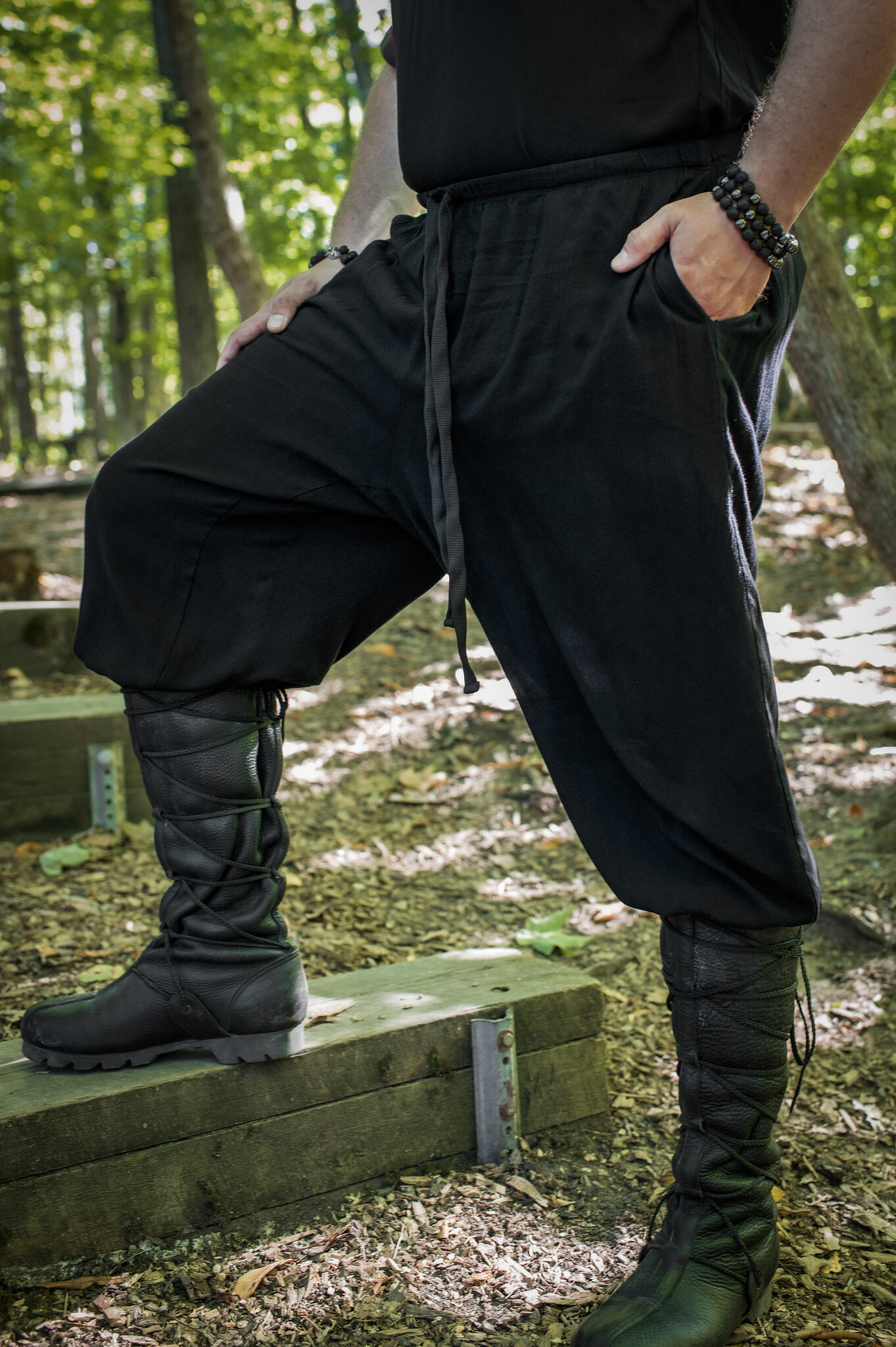 Mage Pants: Black: - Opal Moon Designs