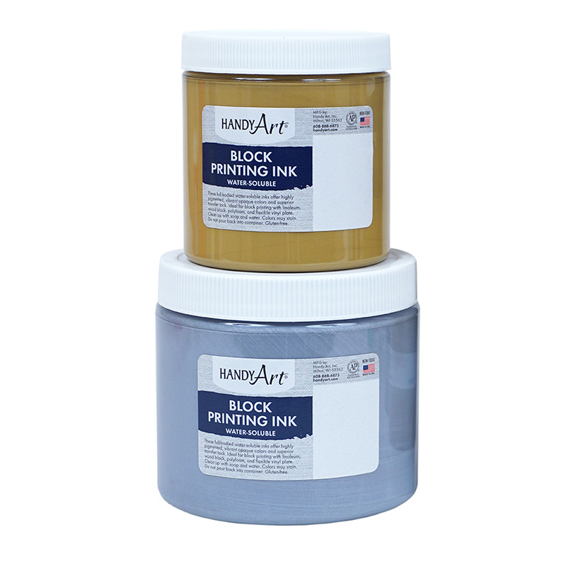 Handy Art Block Printing Ink | Vibrant Water-Soluble Colors - Artist Corner