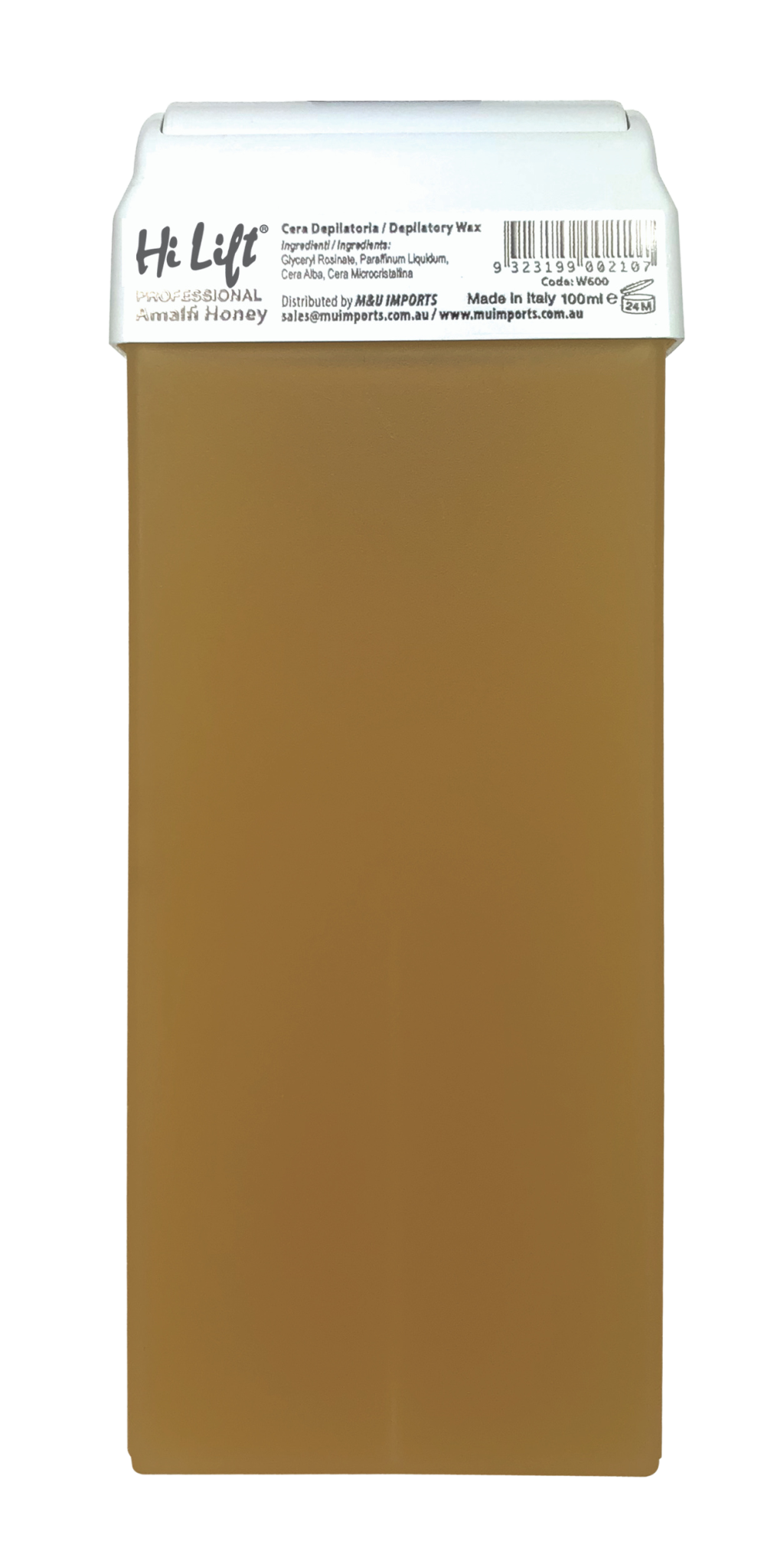 Hi Lift Hi Lift Wax Cartridge 100ml - Amalfi Honey - EV Hair and Beauty