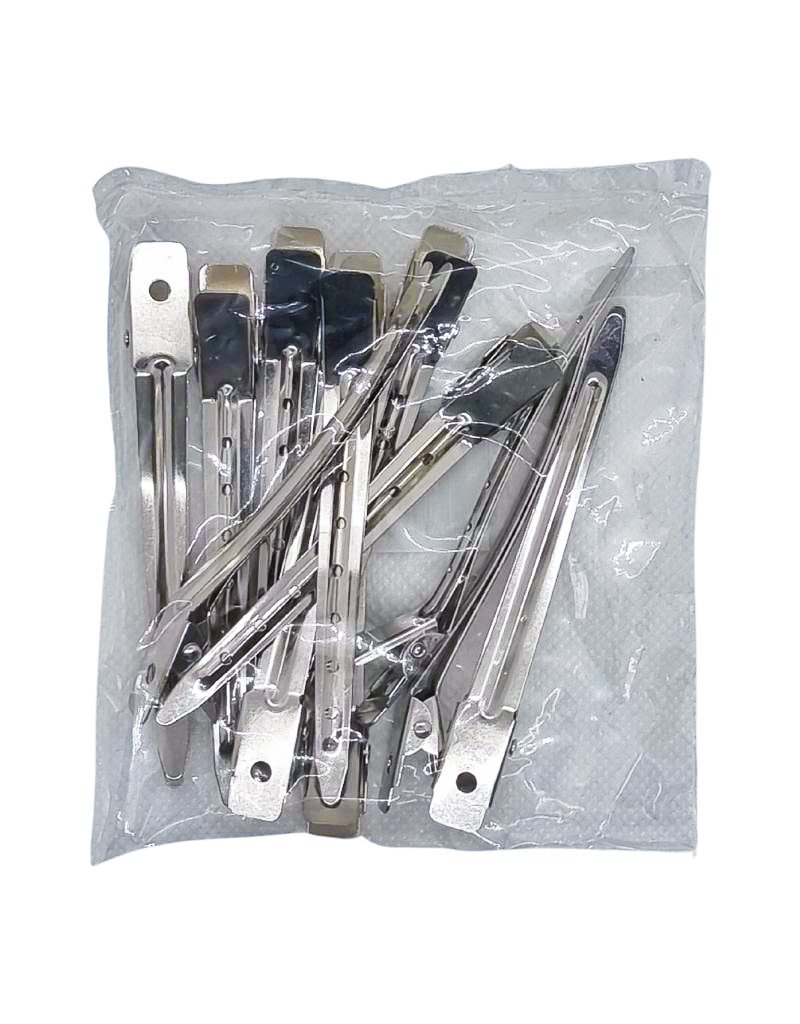 Metal Duckbill Clips 12pcs - EV Hair and Beauty