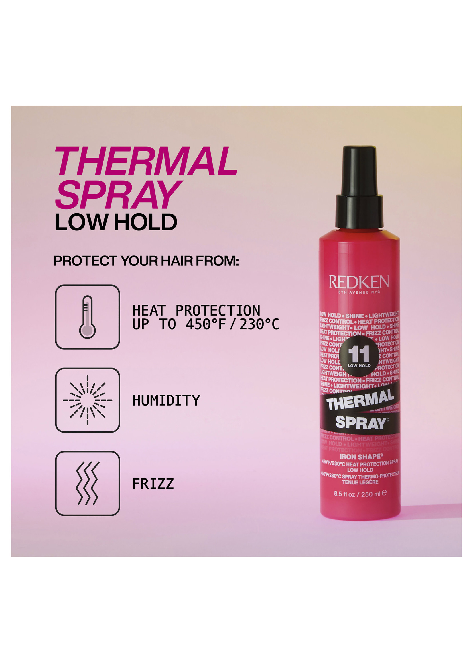 Redken Thermal Spray Low Hold 250ml - EV Hair and Beauty
