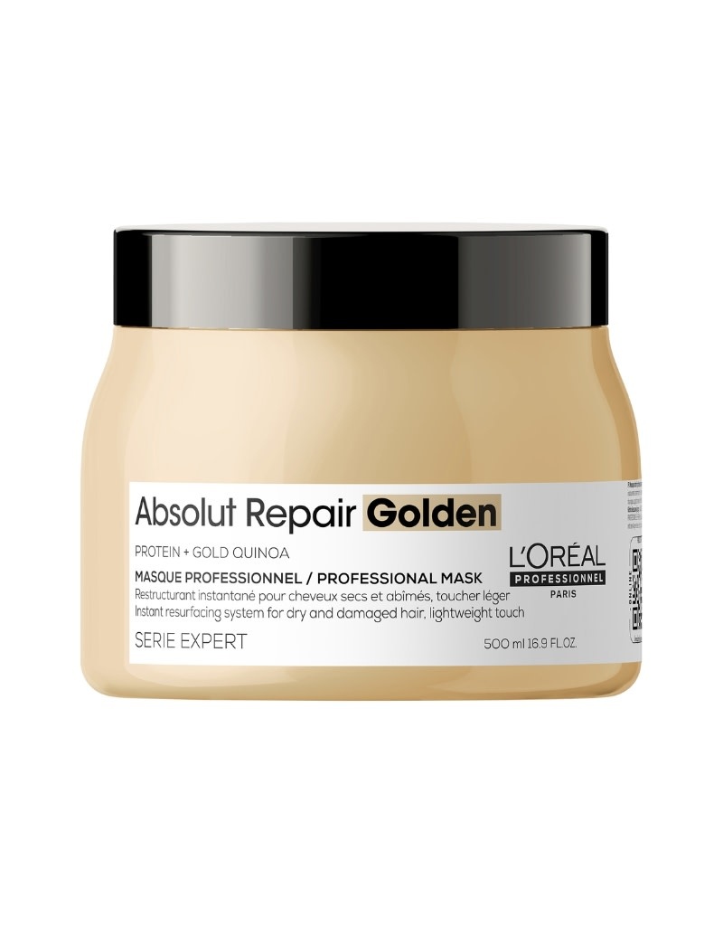Loreal Serie Expert Absolut Repair Golden Mask 500mL - EV Hair and Beauty