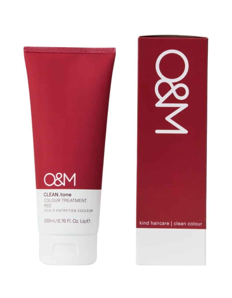 O&M CLEAN.tone Red Color Treatment 200ml - EV Hair and Beauty