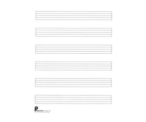 Hal Leonard 6-Stave Extra Wide Manuscript Paper - Janzen Brothers Music ...