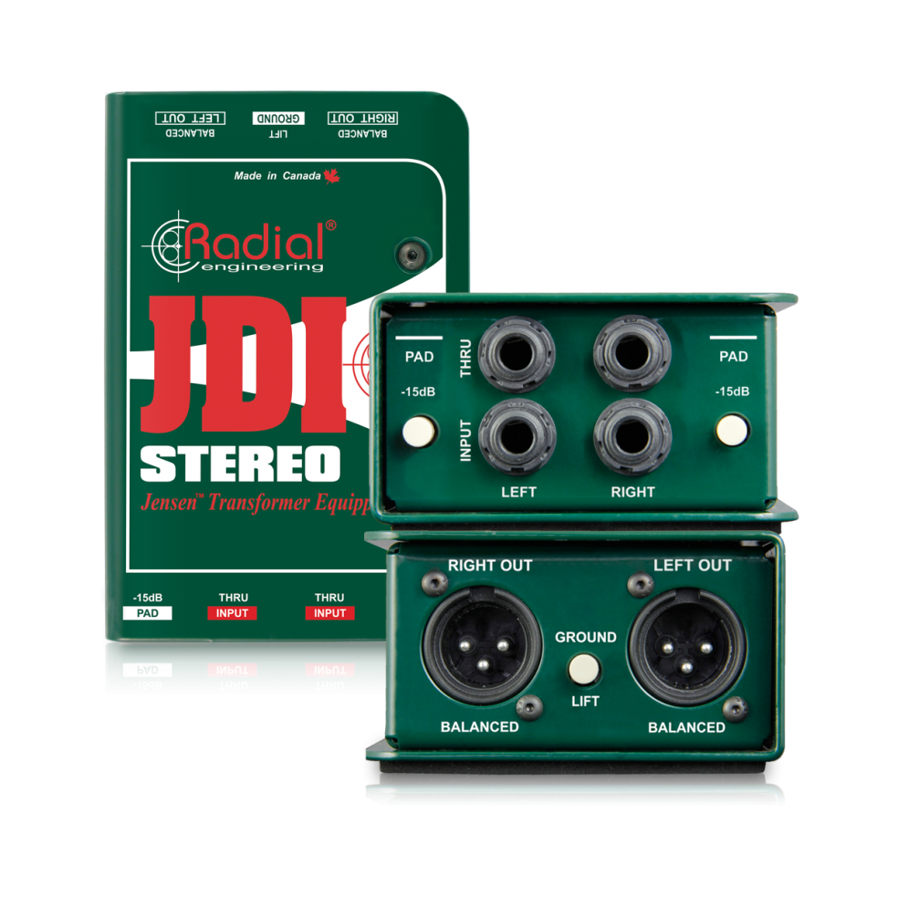 Radial JDI Stereo Premium Passive DI Box - Janzen Brothers Music Company