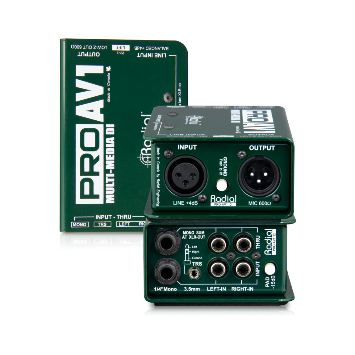 Radial ProAV1 Passive Multimedia DI Box - Janzen Brothers Music Company