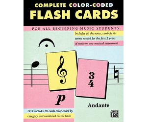 Alfred's Complete Colour Coded Flash Cards - Janzen Brothers Music Company