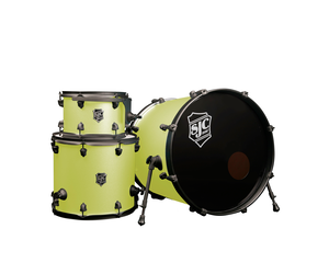 SJC Drums Pathfinder Series 3-piece Shell Pack, Sublime Lime Black ...