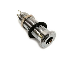 1/4" Stereo Barrel Jack, Chrome - Janzen Brothers Music Company