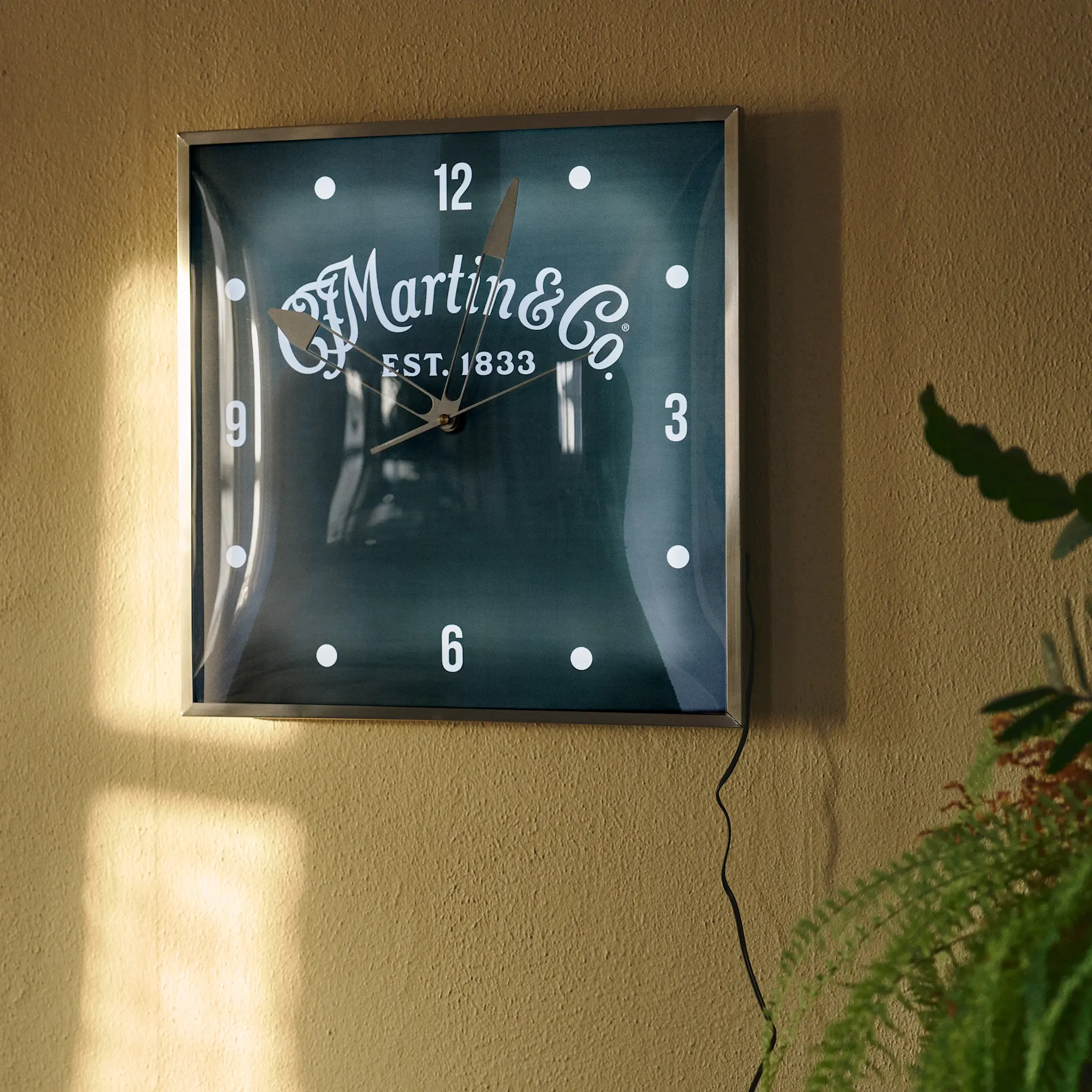 Martin D-28 Silhouette Lighted Wall Clock - Janzen Brothers Music Company
