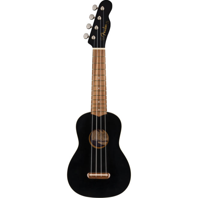 Fender Venice Soprano Ukulele, Walnut Fingerboard, Black - Janzen ...