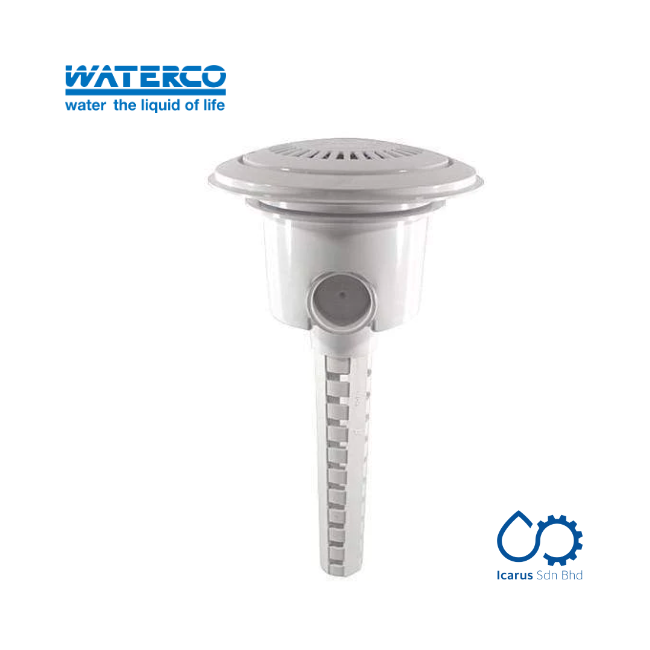 Waterco Waterco Main Drain MKII, Color White c/w Valve and Stem ...