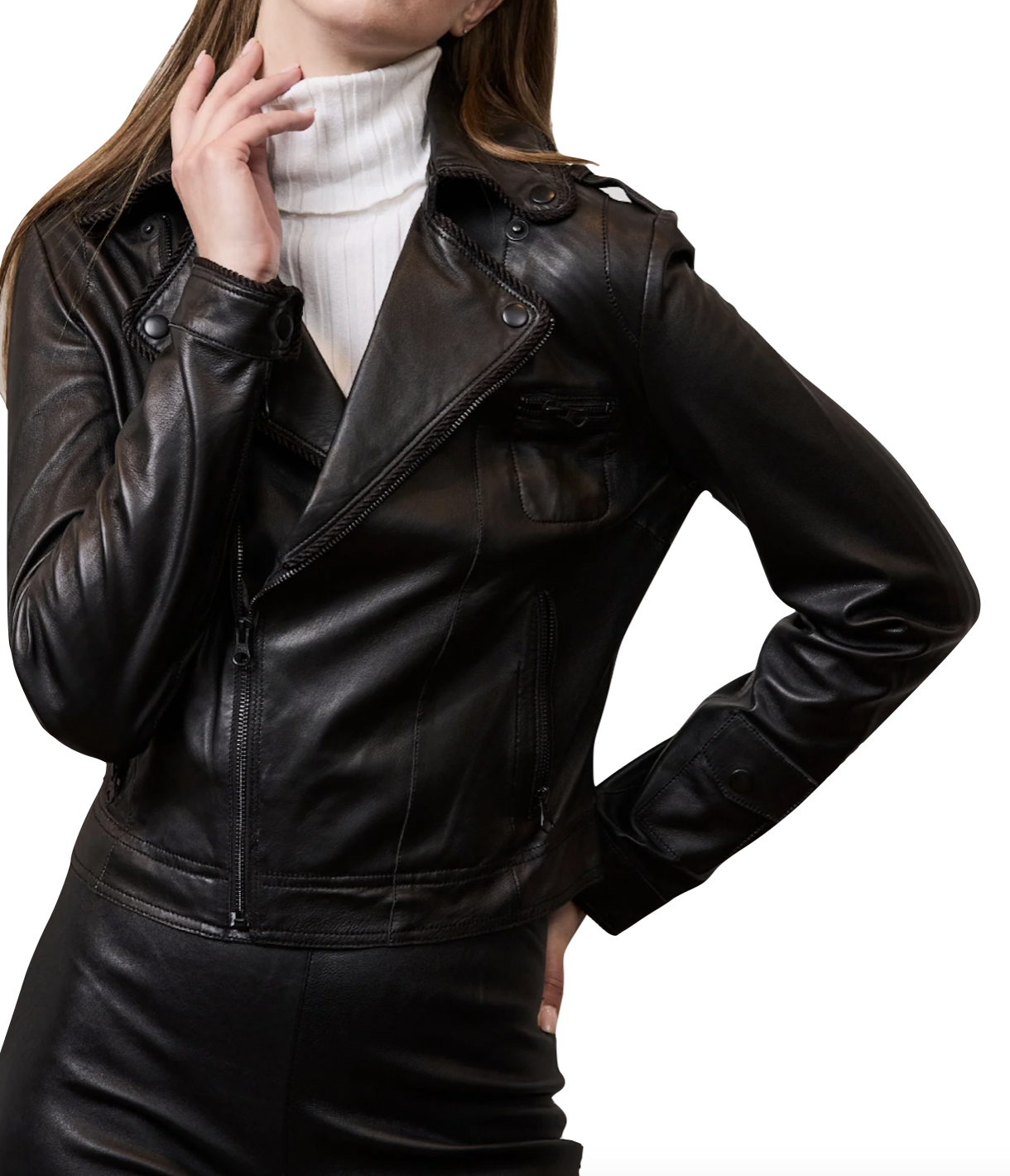 Jakett Josey Washed Leather Coat - Sublime Telluride