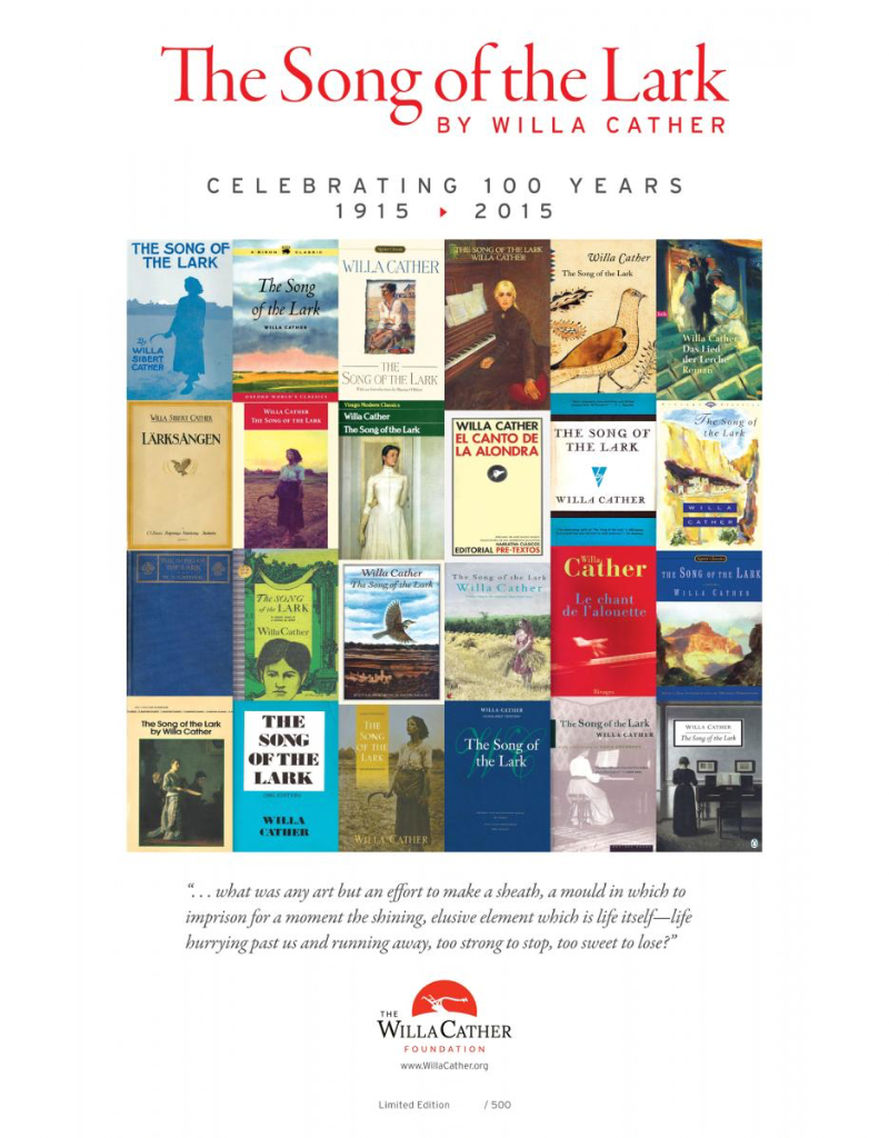 Song Of The Lark Poster - The Willa Cather Foundation