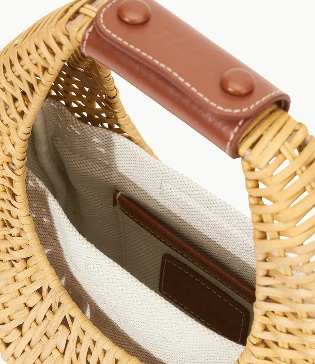 MINI MOON WICKER BAG - Marmalade