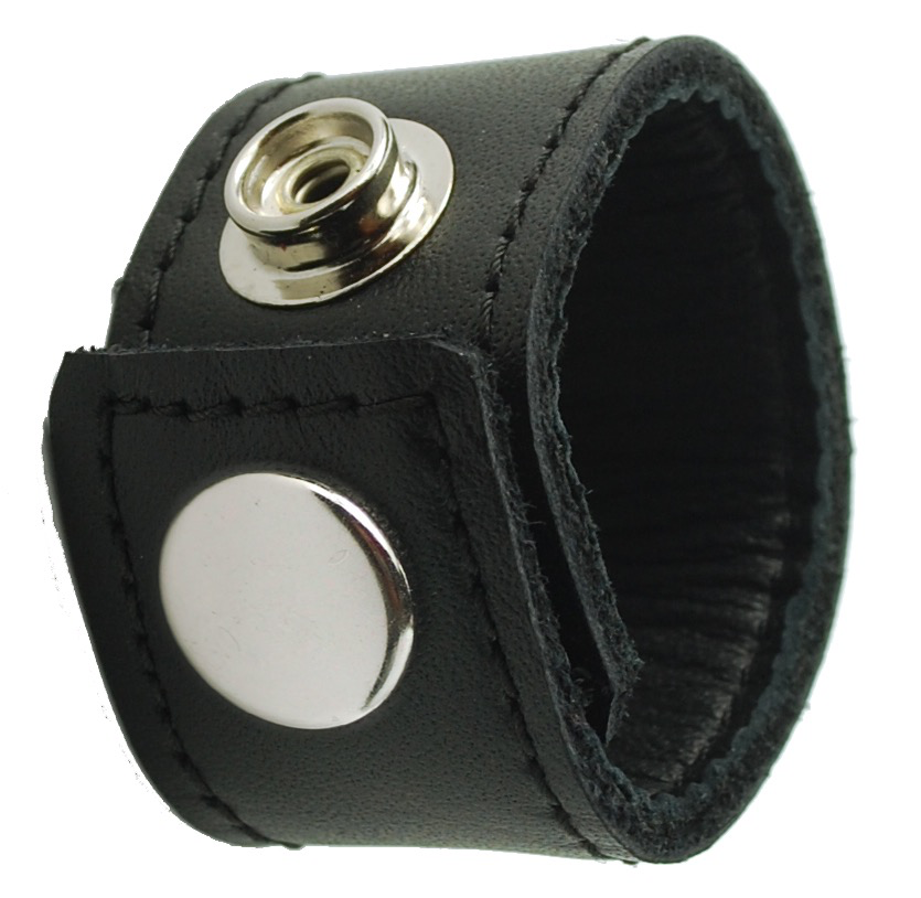 Spartacus Leather Snap Ball Stretcher - A sex toy boutique for every body.