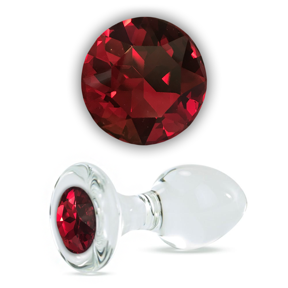 Crystal Delights Short Stem Medium Clear Plug - A sex toy boutique for ...