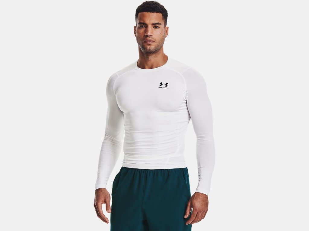 Under Armour Compression Shirt, HG Armour LS, Mens - Time-Out Sports ...