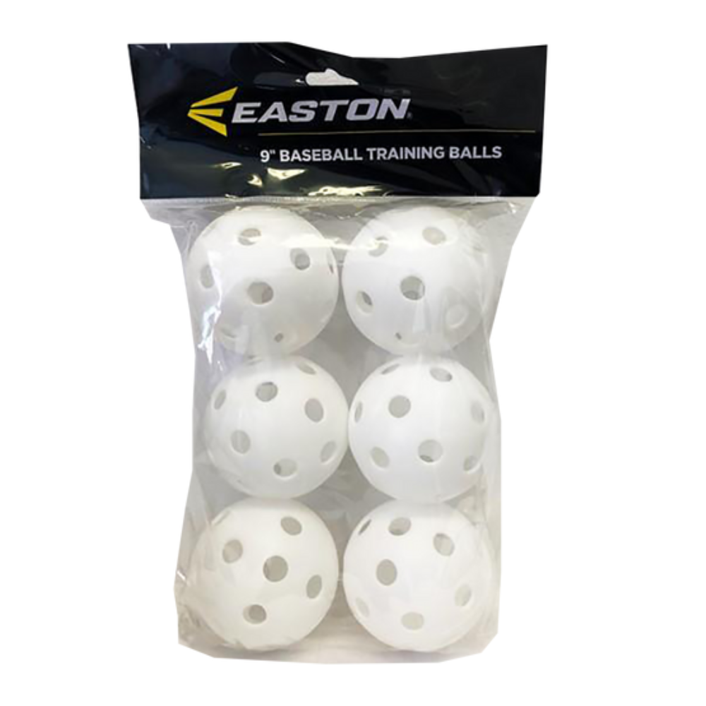 Easton Wiffle Balls, 9" Training Balls, 6-Pack, Wht - Time-Out Sports ...