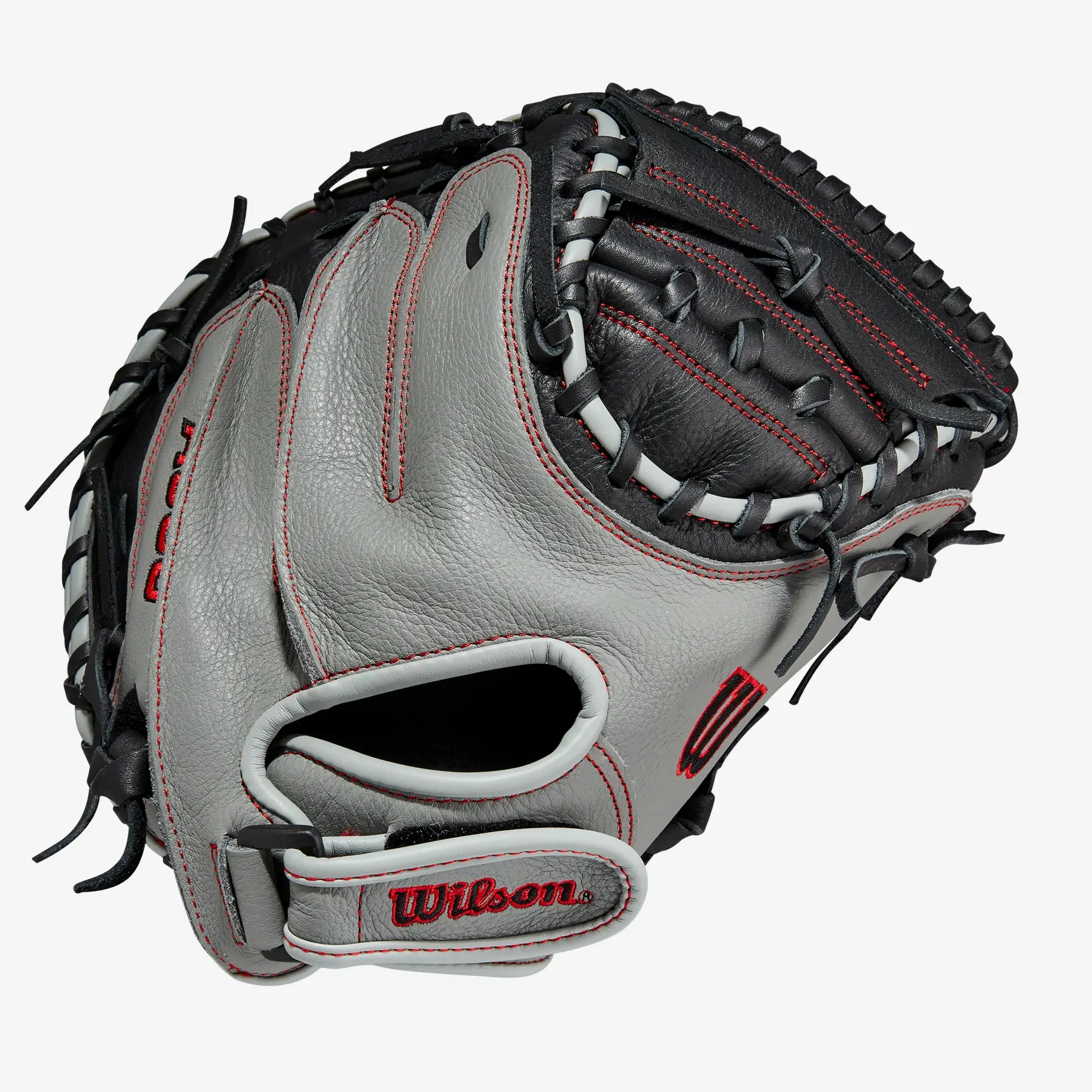 Wilson Wilson Baseball Glove, A500, Reg, 32", Catchers Mitt, Blk/Gry ...