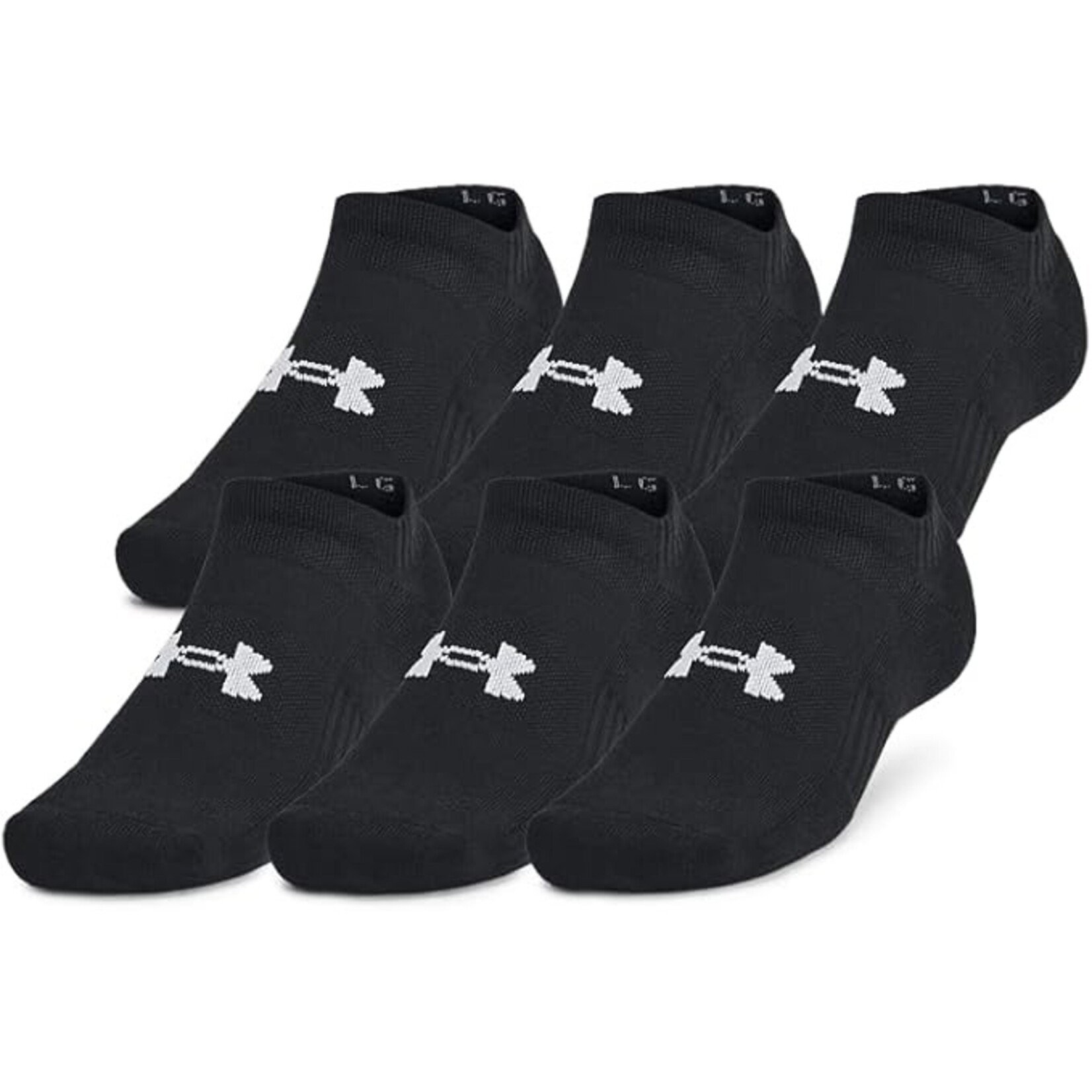 Under Armour Socks, Training Cotton No Show, 6-Pack, Unisex - Time-Out ...