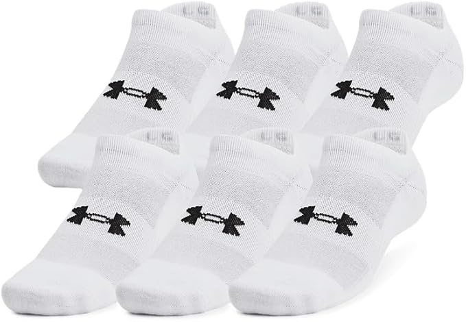 Under Armour Socks, Training Cotton No Show, 6-Pack, Unisex - Time-Out ...