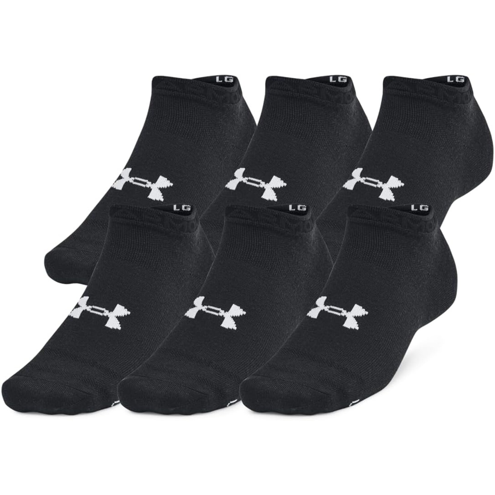 Under Armour Socks, Essential Low, 6-Pack, Unisex - Time-Out Sports ...