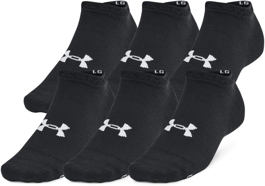 Under Armour Socks, Essential Low, 6-Pack, Unisex - Time-Out Sports ...