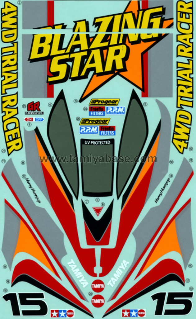 TAMIYA TAMIYA blazing star sticker set - www.acercmodels.com