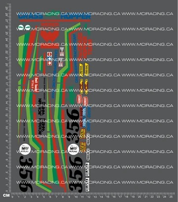 MCI REPRODUCTION DECALS MCI 1/10th REPRODUCTION TAM 58043 - GRASSHOPPER ...