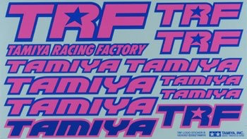 TAMIYA TAMIYA TRF STICKER B BLUE AND PINK - www.acercmodels.com