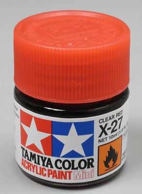 TAMIYA TAMIYA 10ml X-27 CLEAR RED - www.acercmodels.com