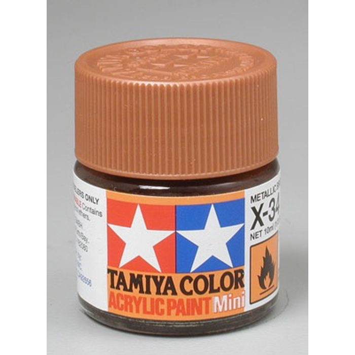 TAMIYA TAMIYA 10ml X-34 METALLIC BROWN - www.acercmodels.com