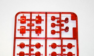 TAMIYA TAMIYA K PARTS CLEAR RED LENSES FOR GRAND HAULER 1/14 TRACTOR ...